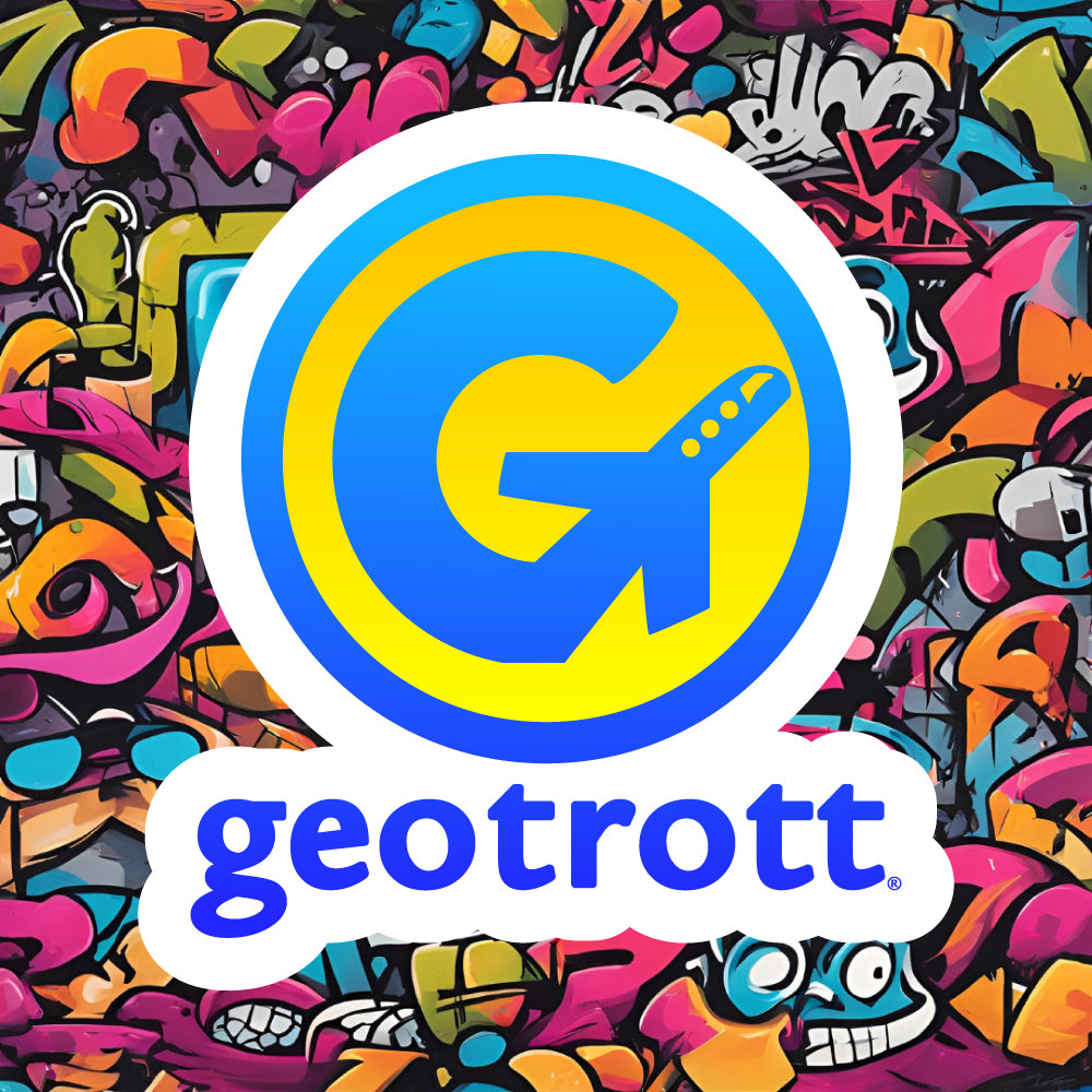 Geotrott Trendy Luggage with Bold, Artistic Designs. Travel in Style!